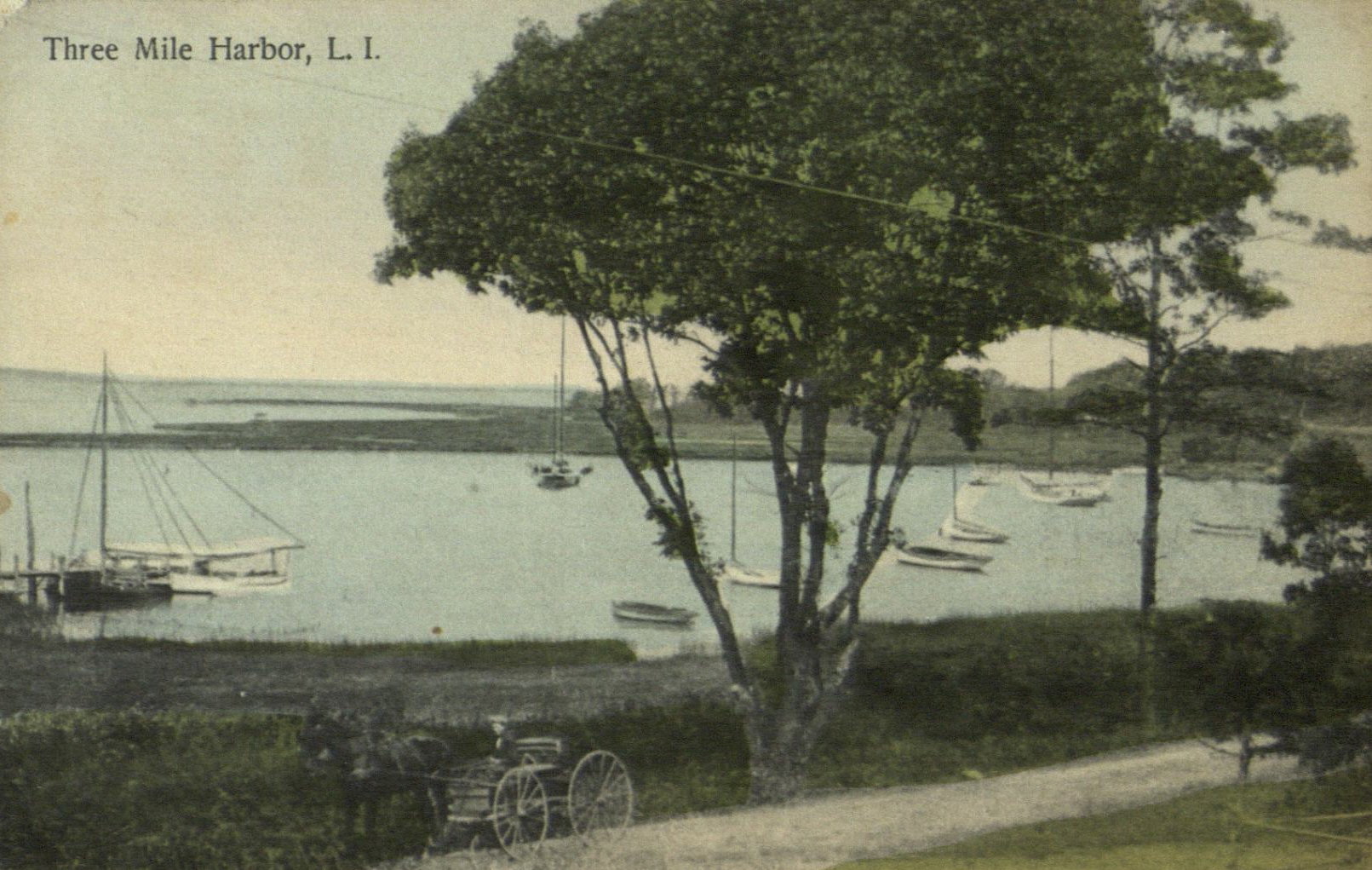Three Mile Harbor, East Hampton, L.I. postcard image