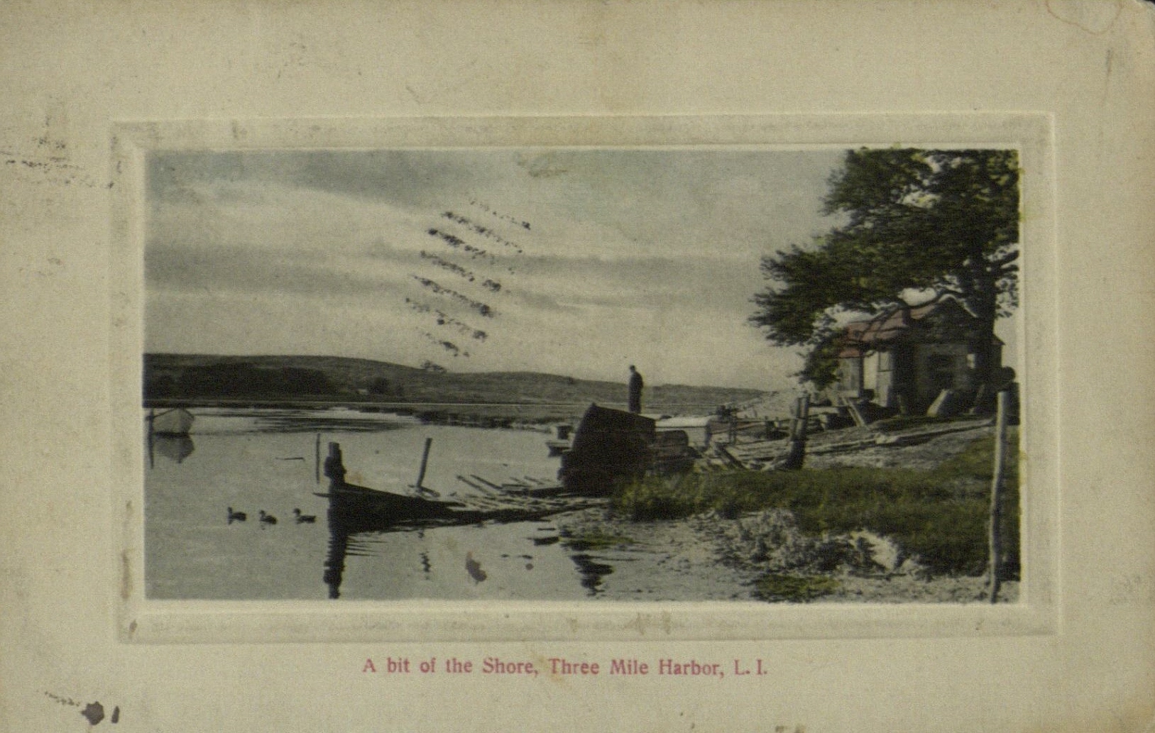 Three Mile Harbor, East Hampton, L.I. postcard image