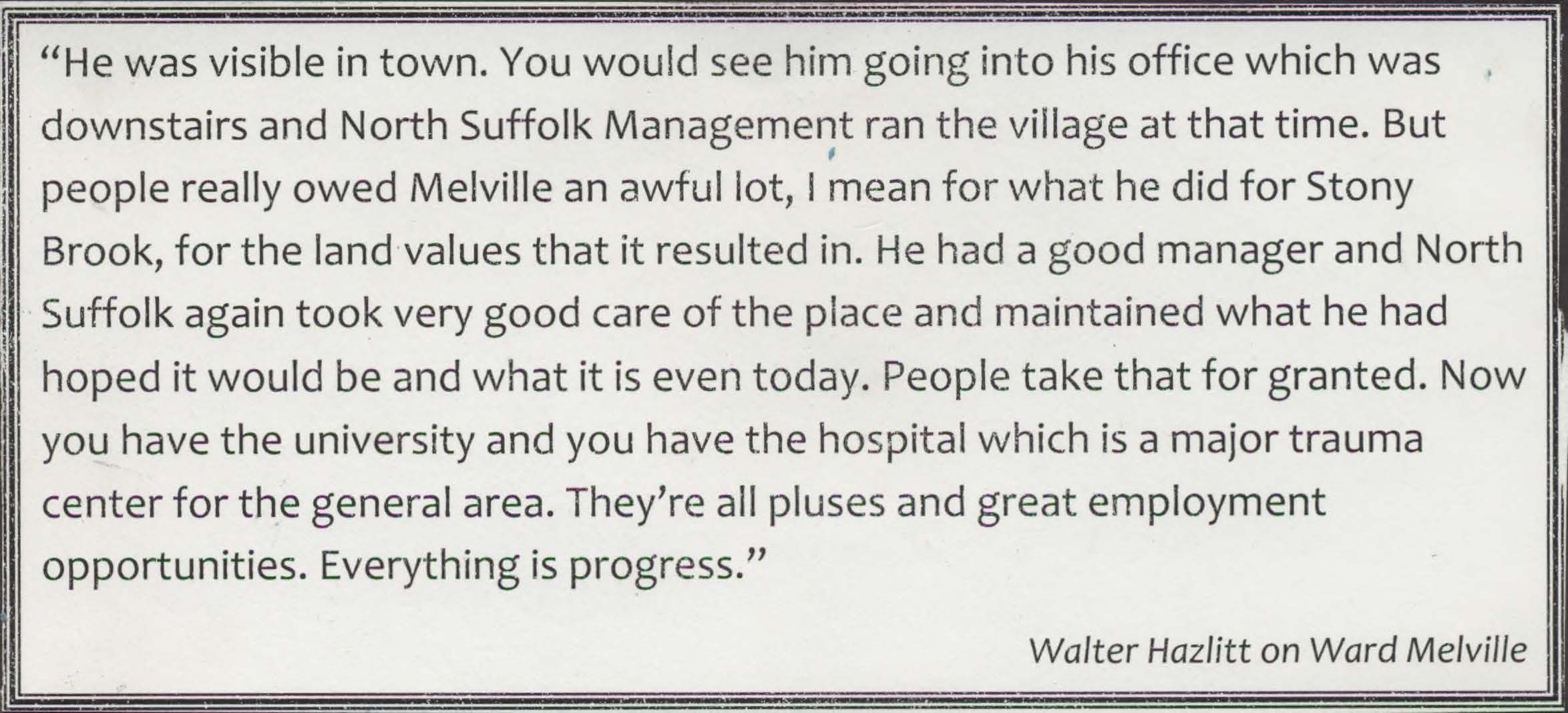 Thomas Bayles Minuse and Mr. Melville