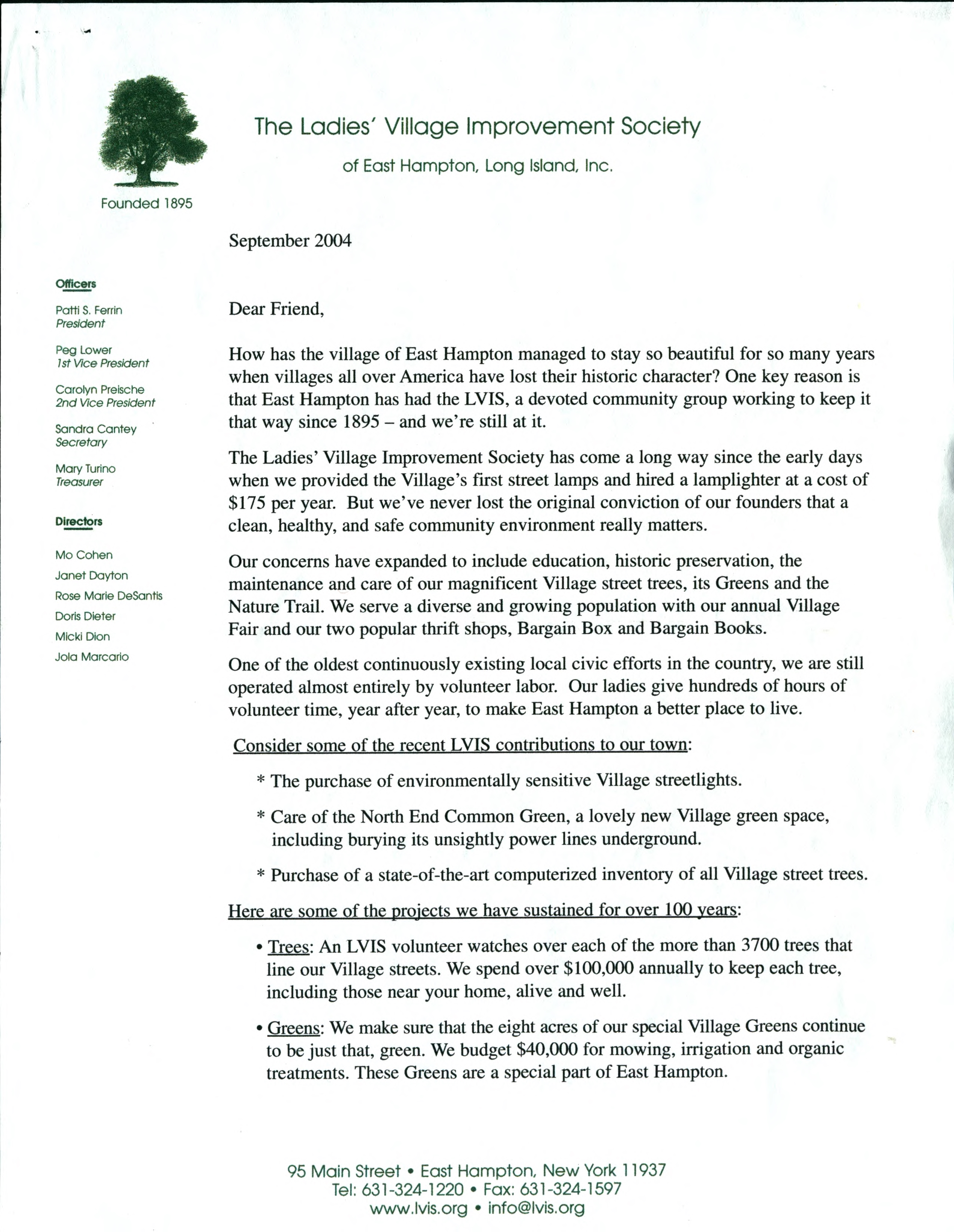 Appeal Letter, Fall 2004