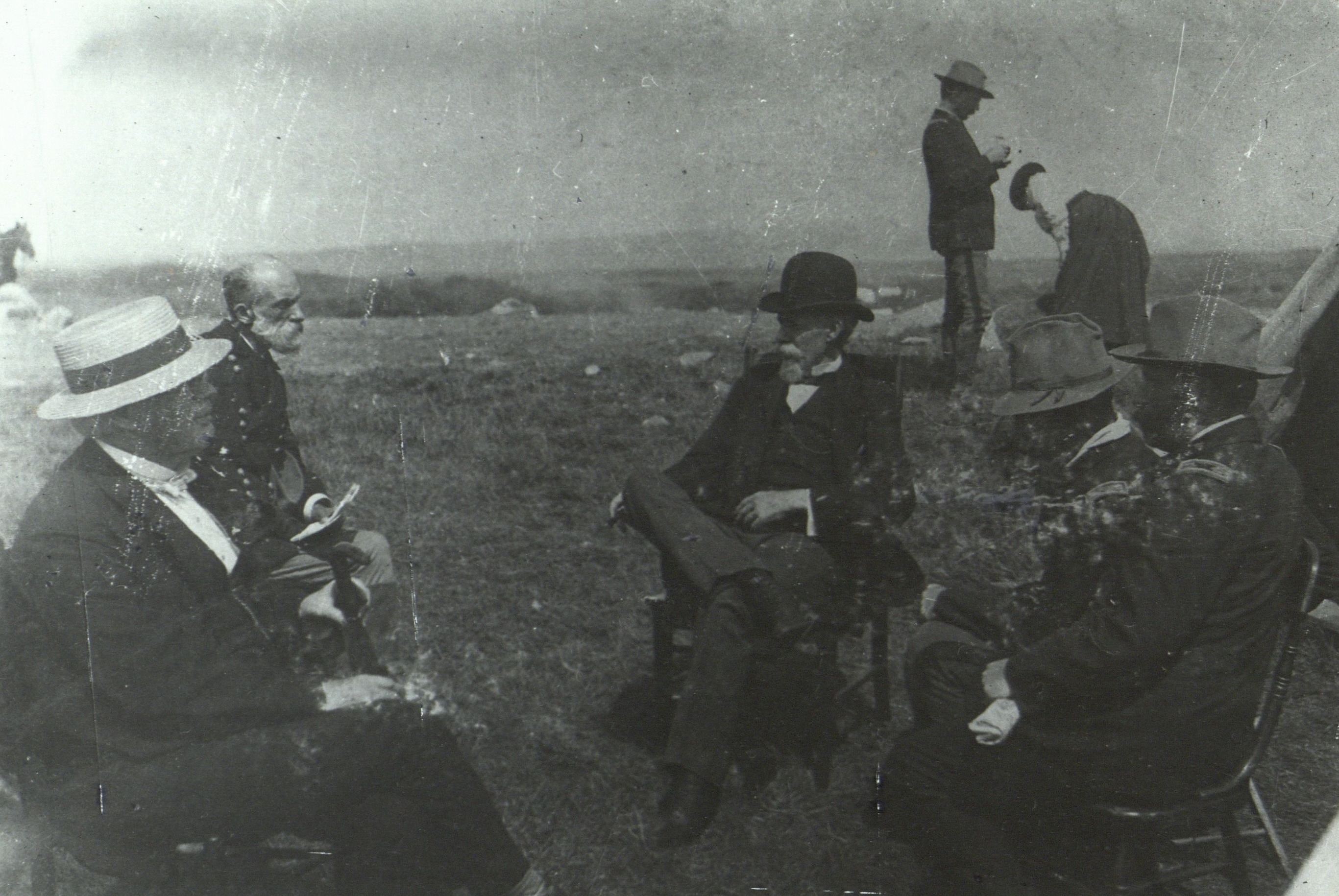 John Jacob Astor and General Shafter at Camp Wikoff, Montauk, N.Y.