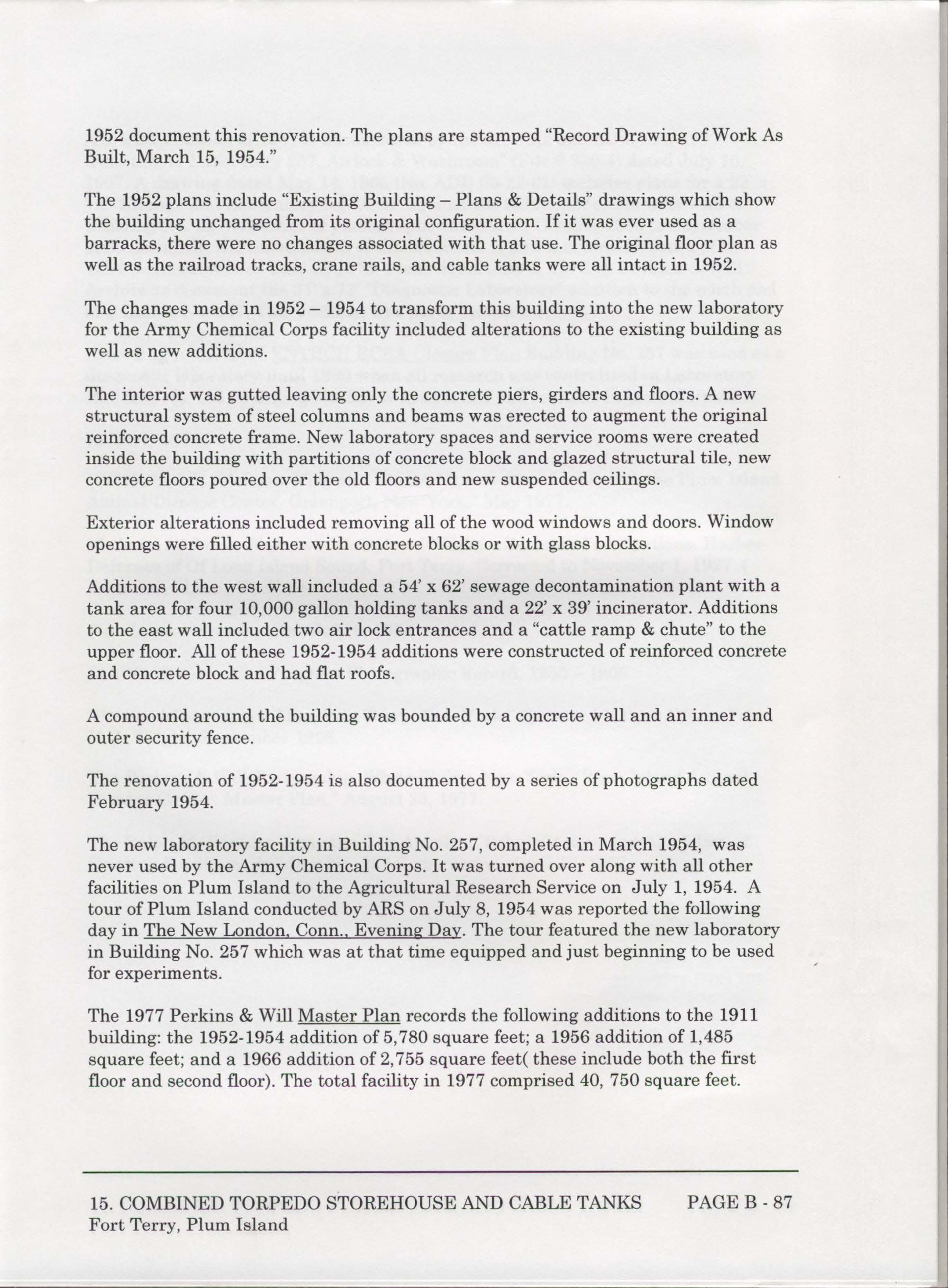Historic Resources Survey: Plum Island, New York: Volume 3/Appendix B