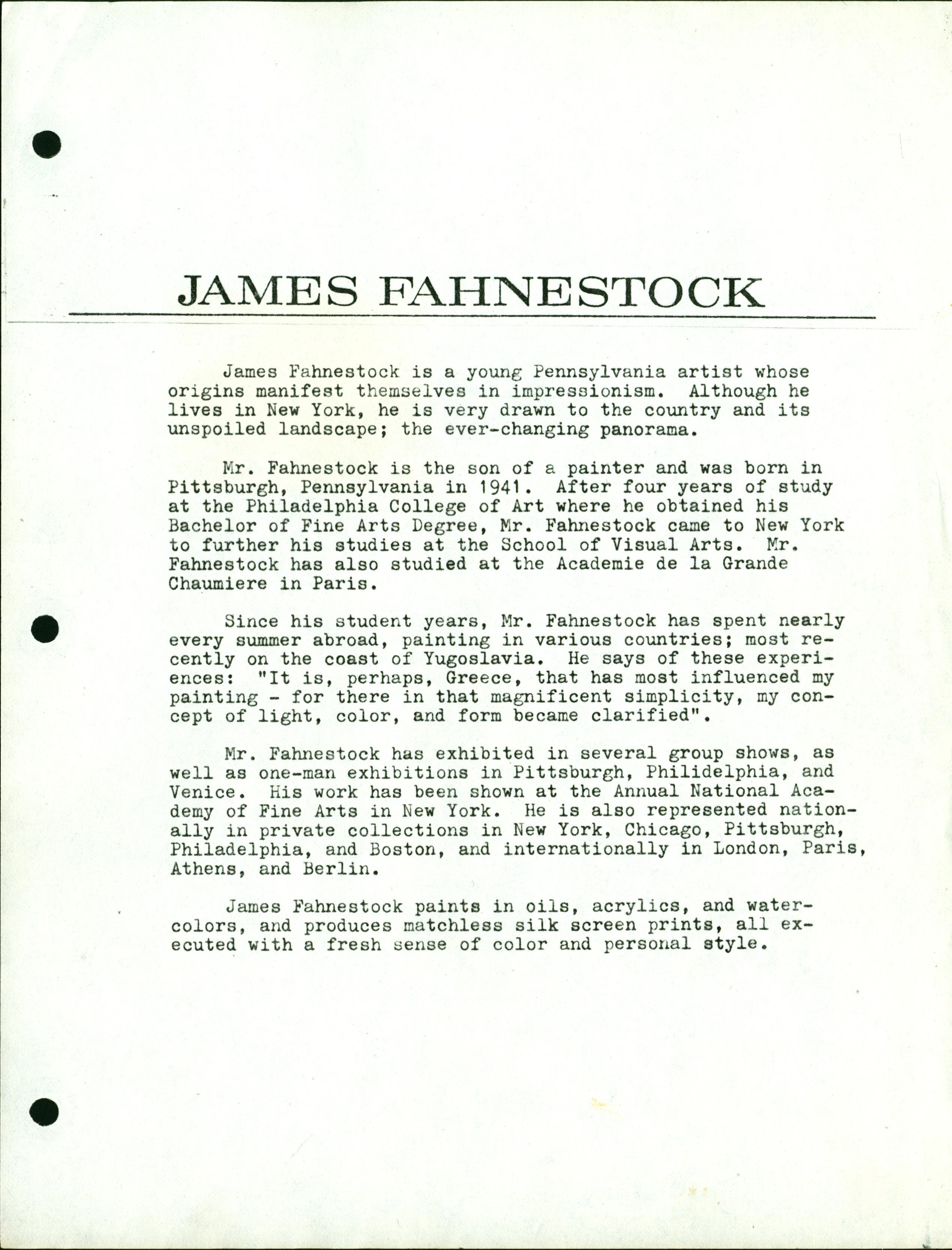 James Fahnestock