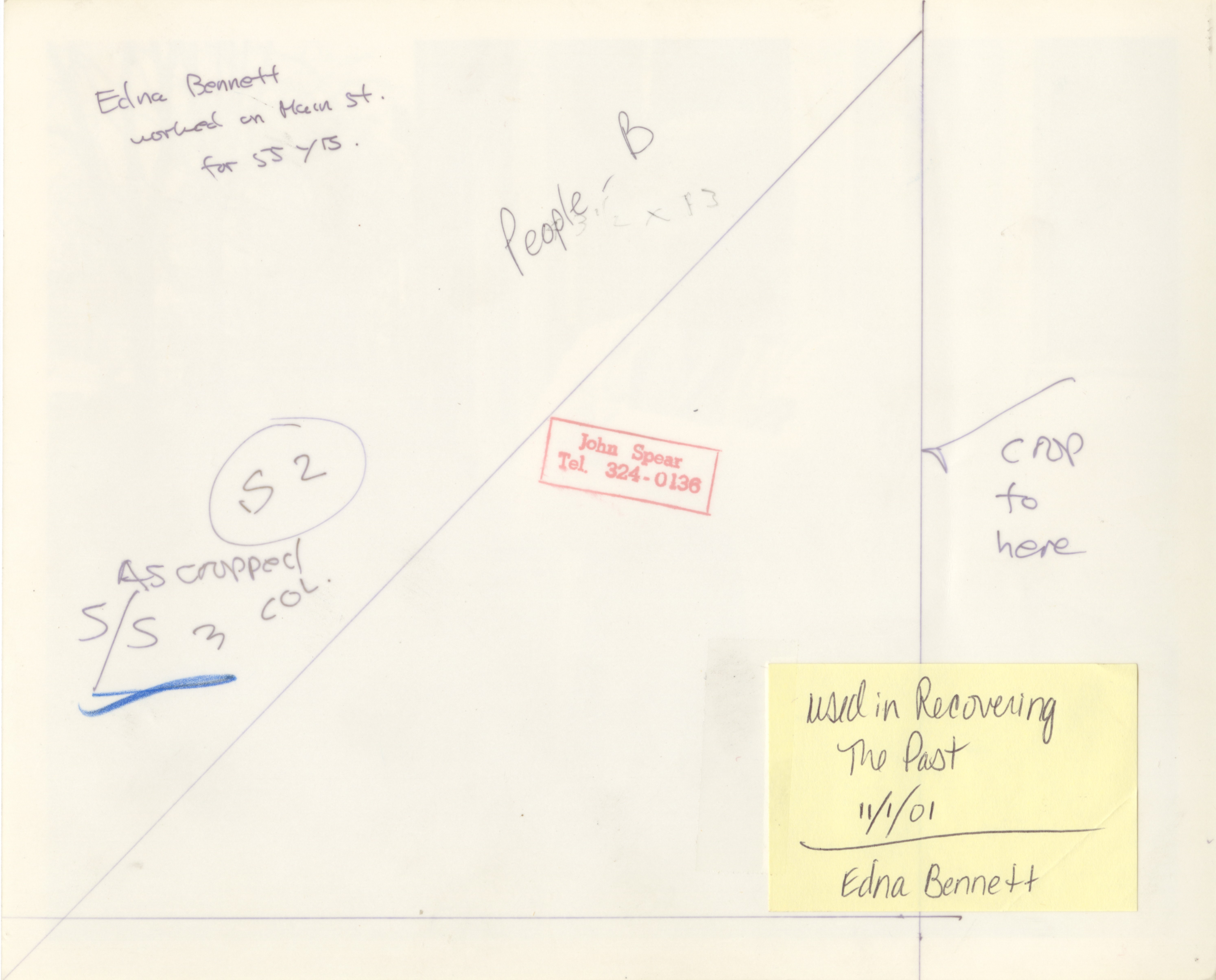 Edna Bennett on Main Street