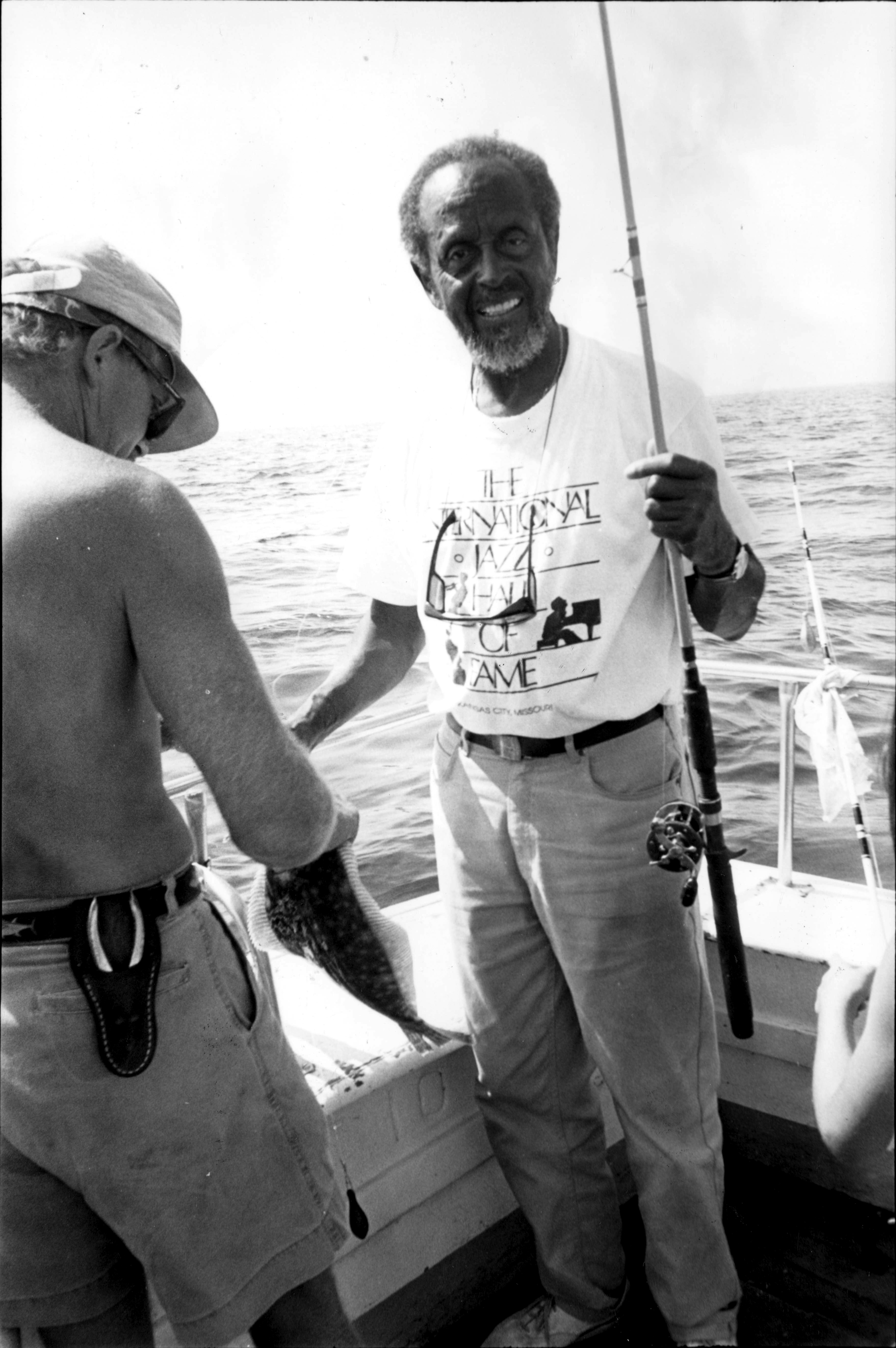 Percy Heath and Butch Maher Fluke Fishing in Montauk, October 12, 1992