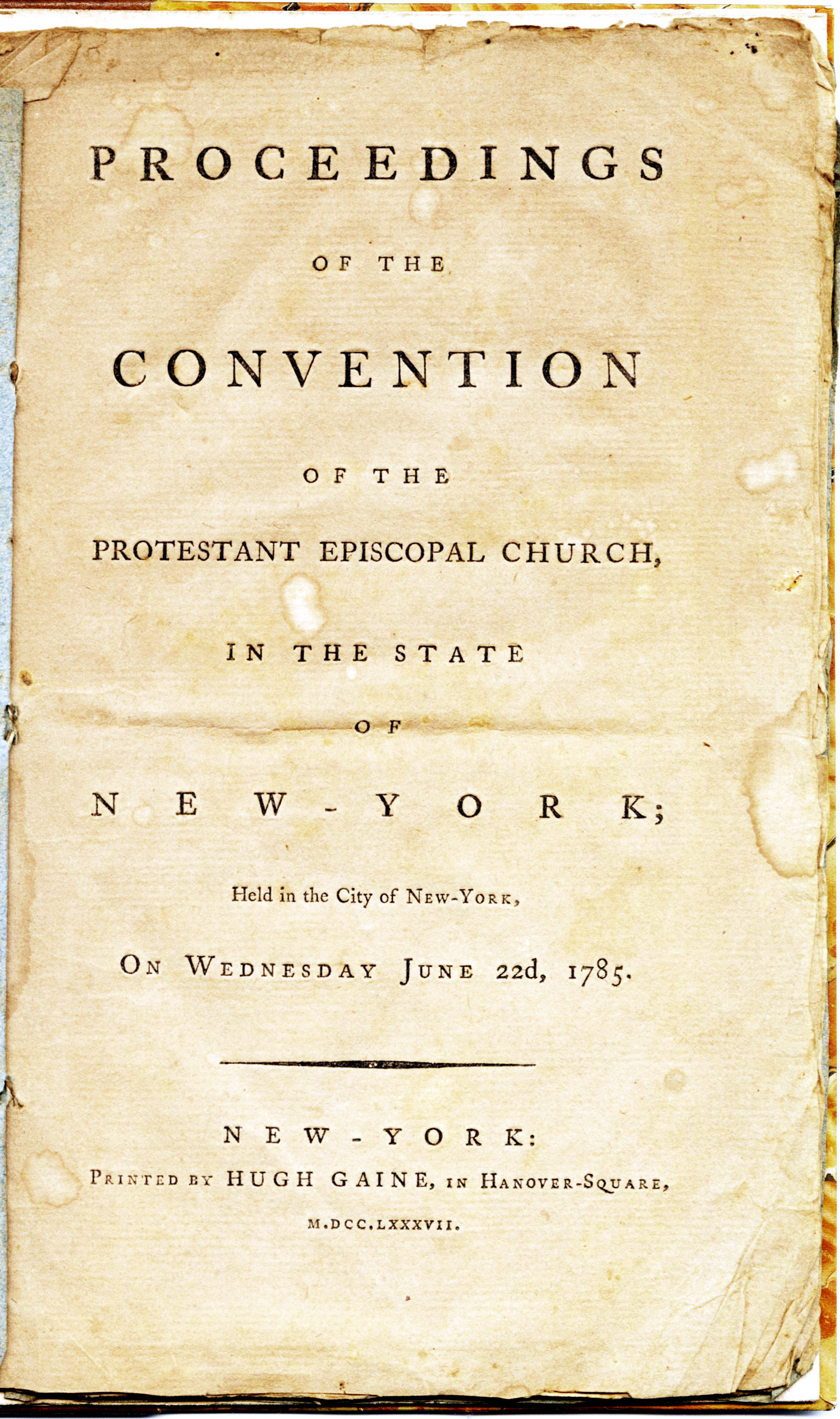 Proceedings of the convention of the Protestant Episcopal Church, in ...