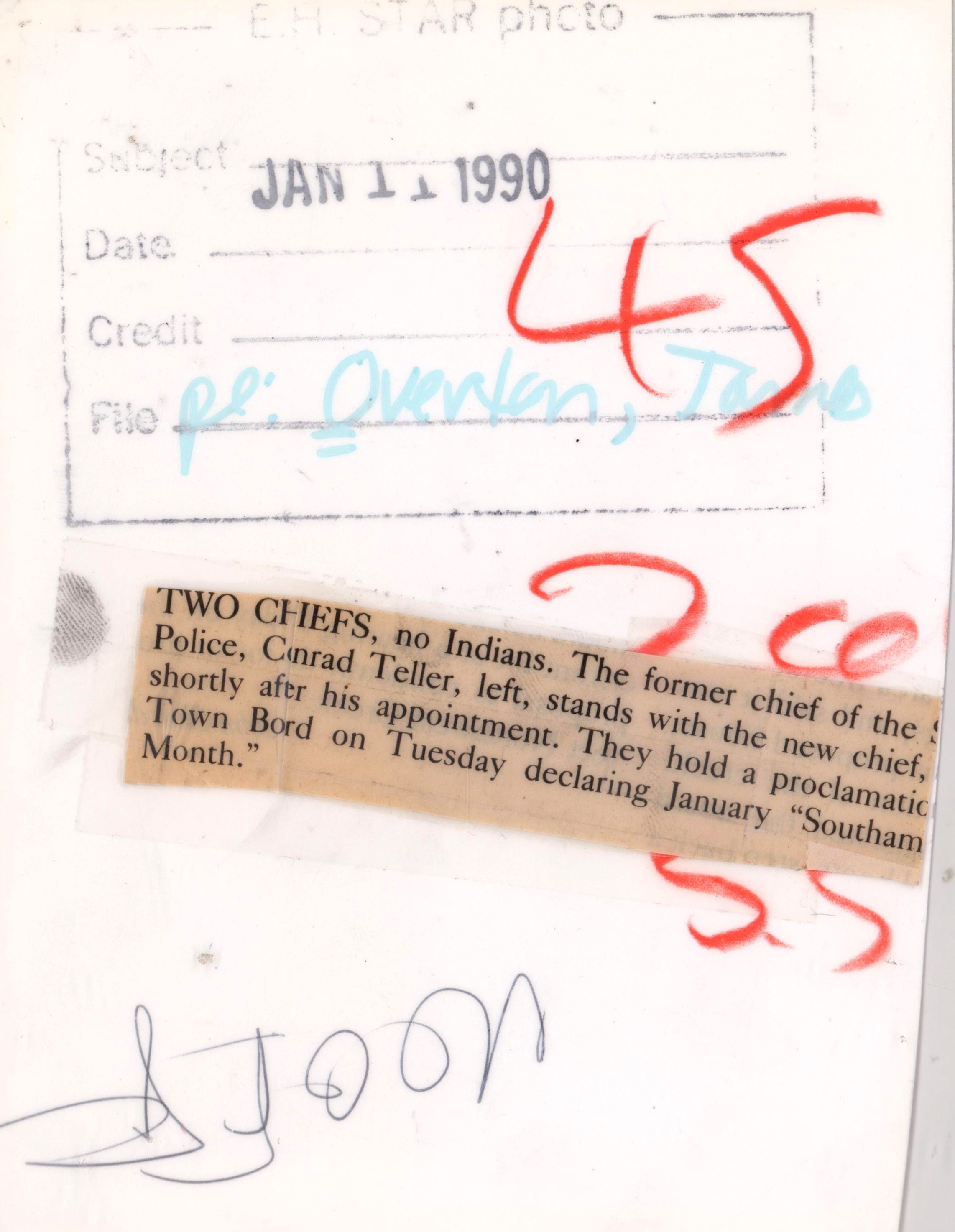 James P. Overton, Southampton Town Police Chief