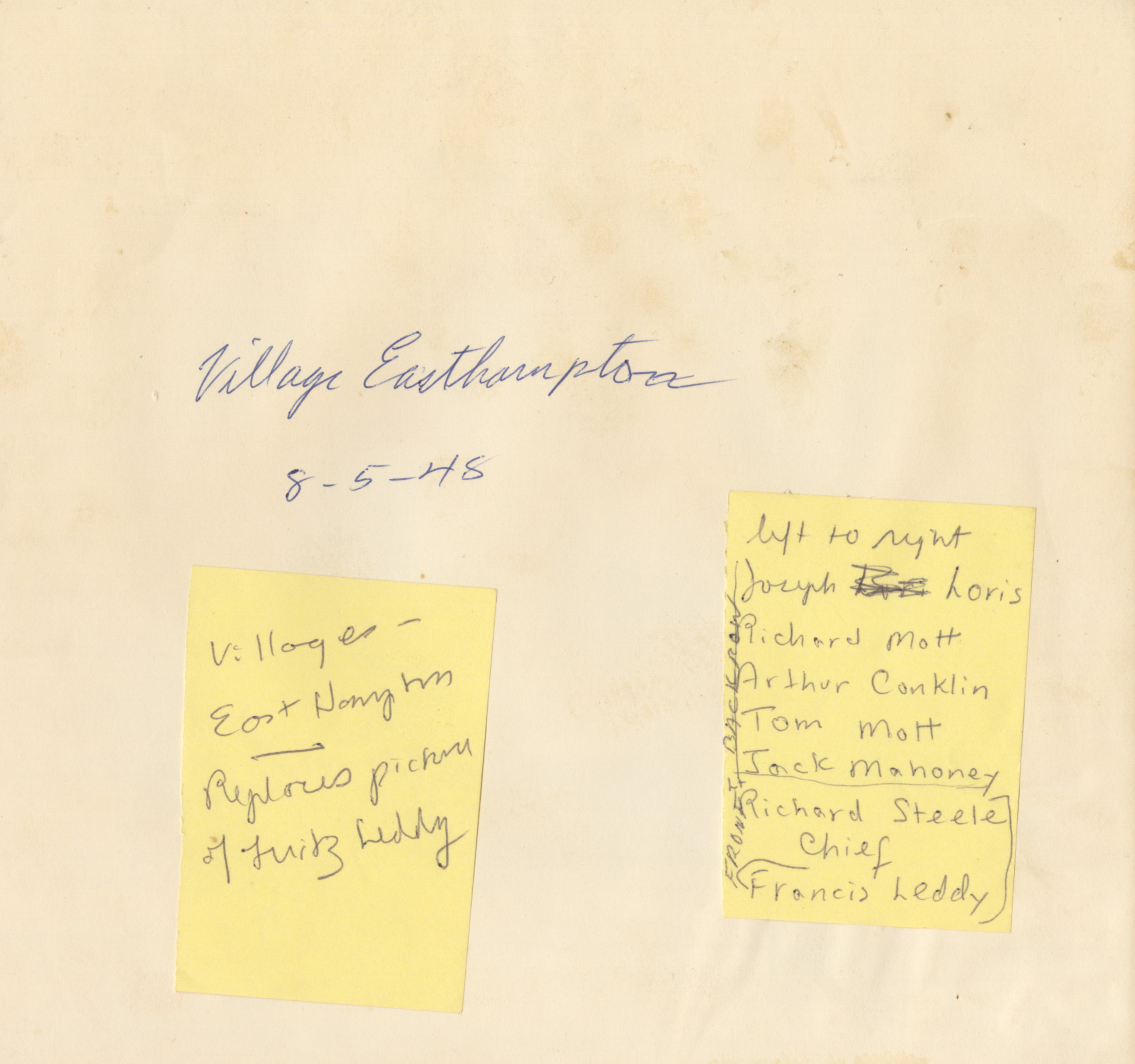 East Hampton Village Police Department 1948