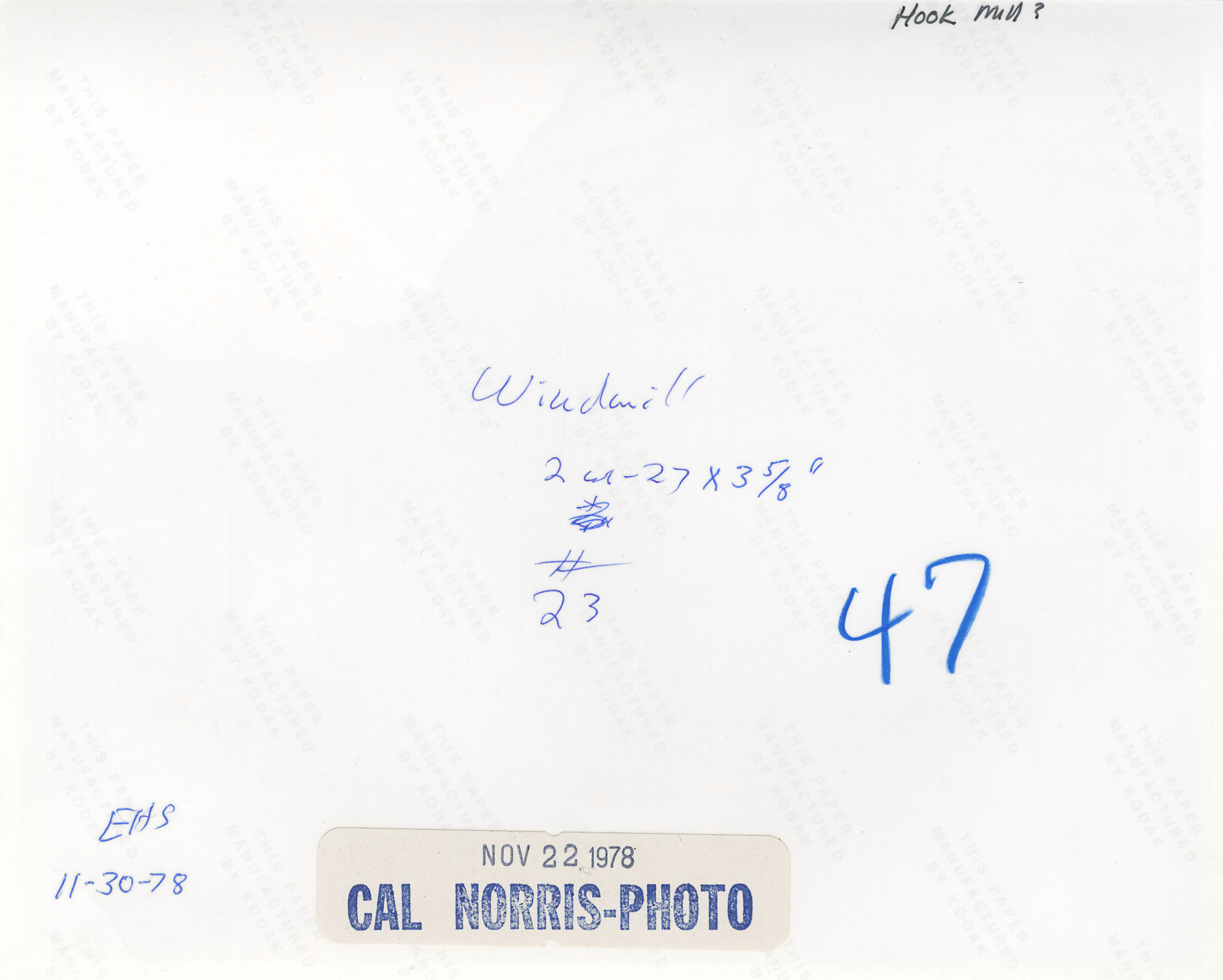 Hook Windmill and Other Windmills, 1969-1992