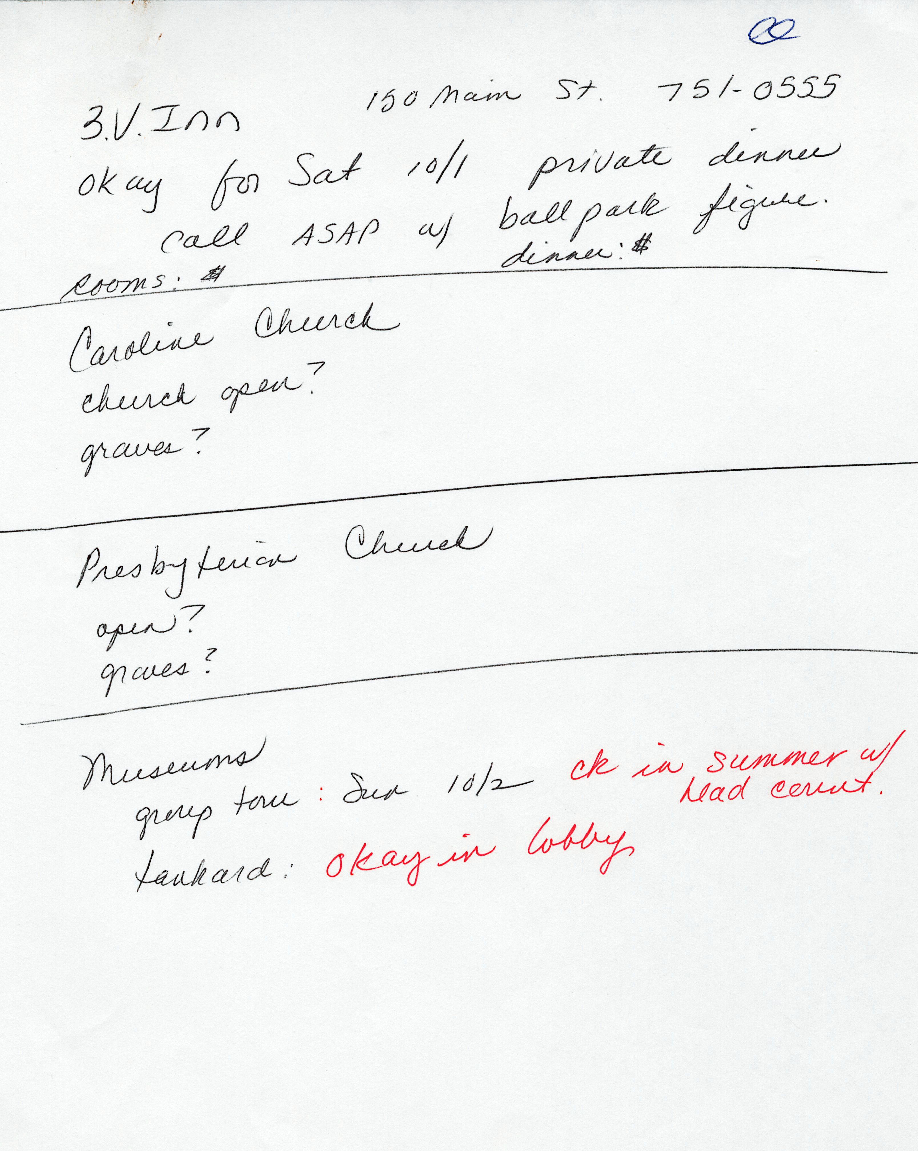 Thompson Family Correspondence Circa 1983-1988