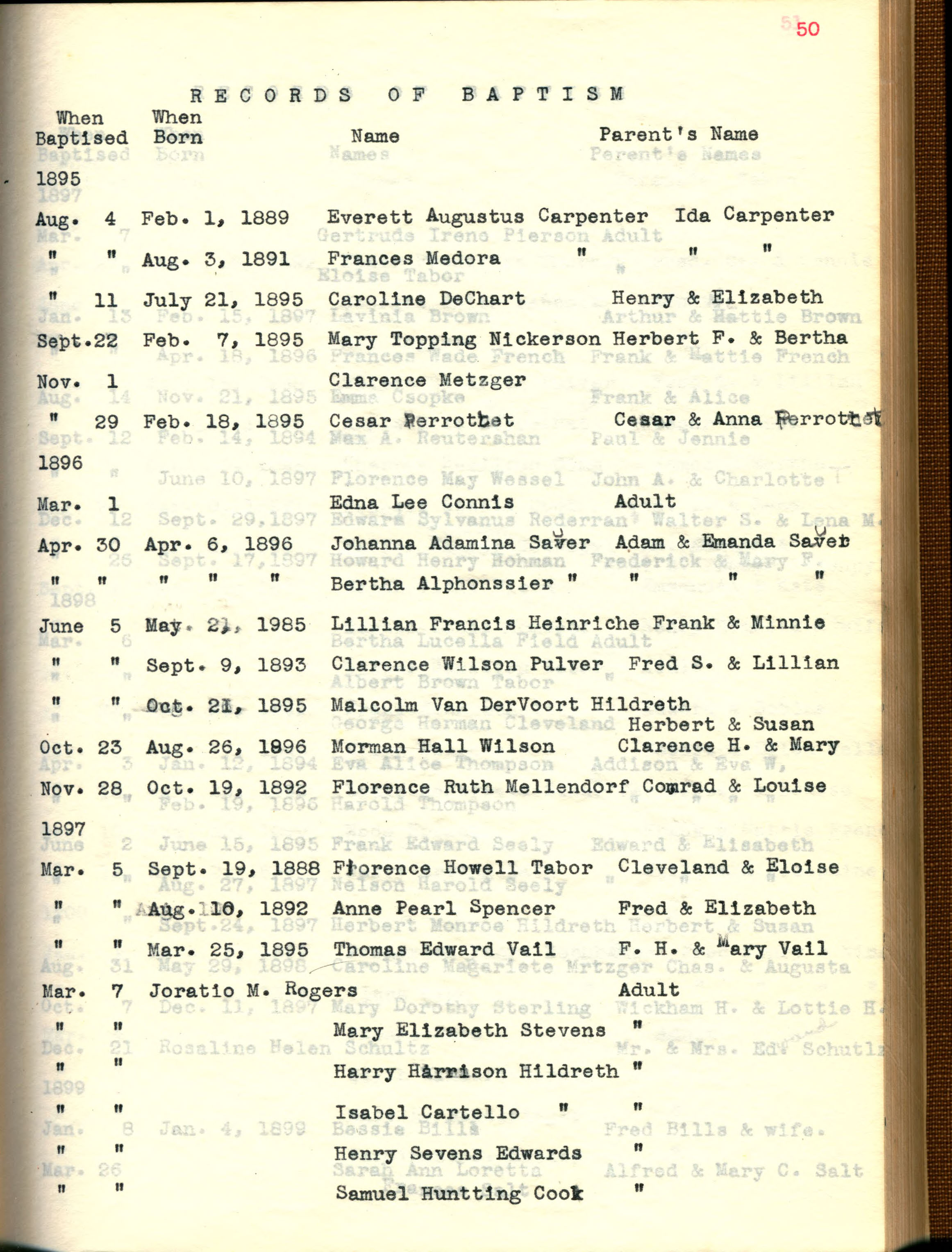 Sag Harbor Presbyterian Church Vital Records, 1791-1914