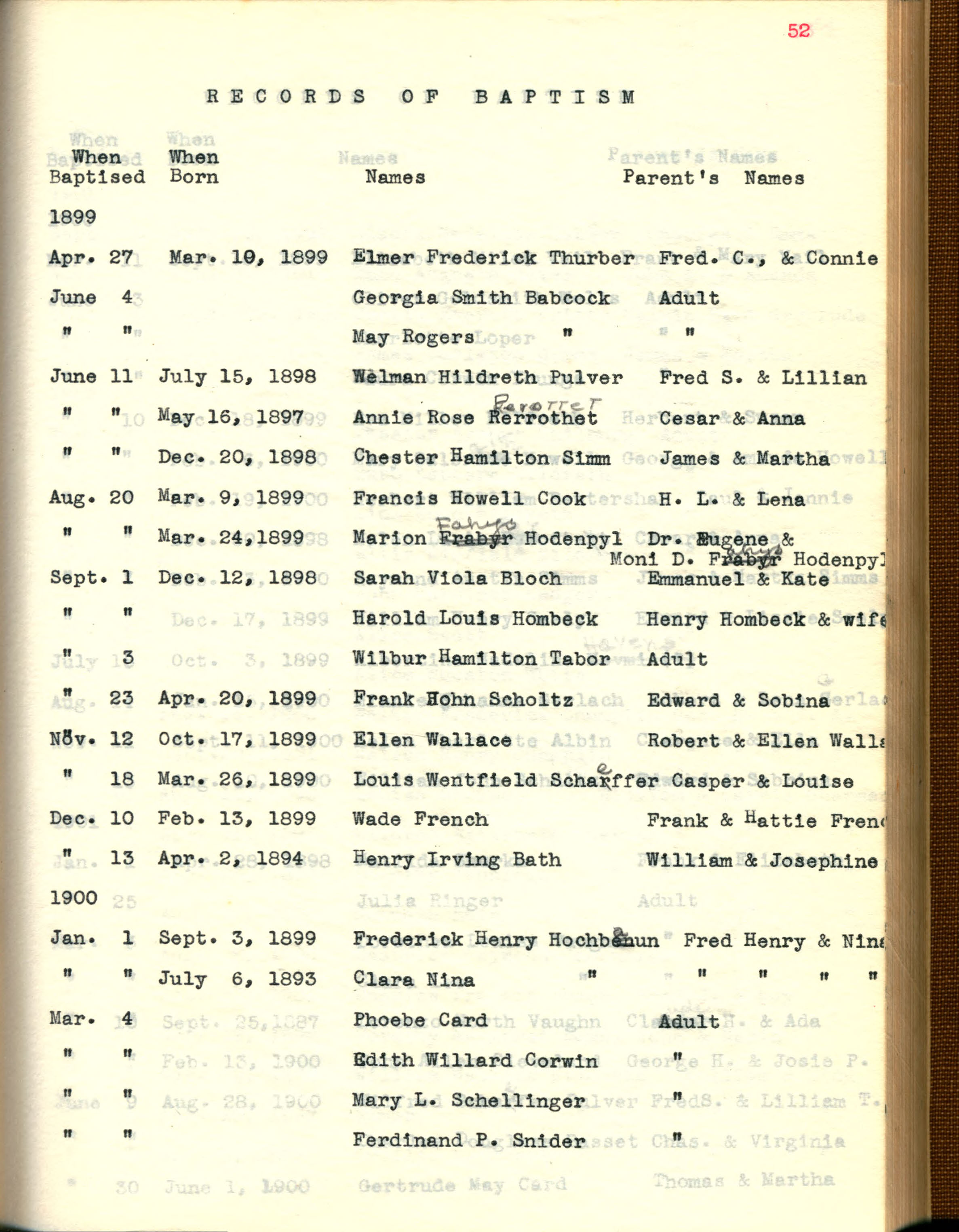 Sag Harbor Presbyterian Church Vital Records, 1791-1914