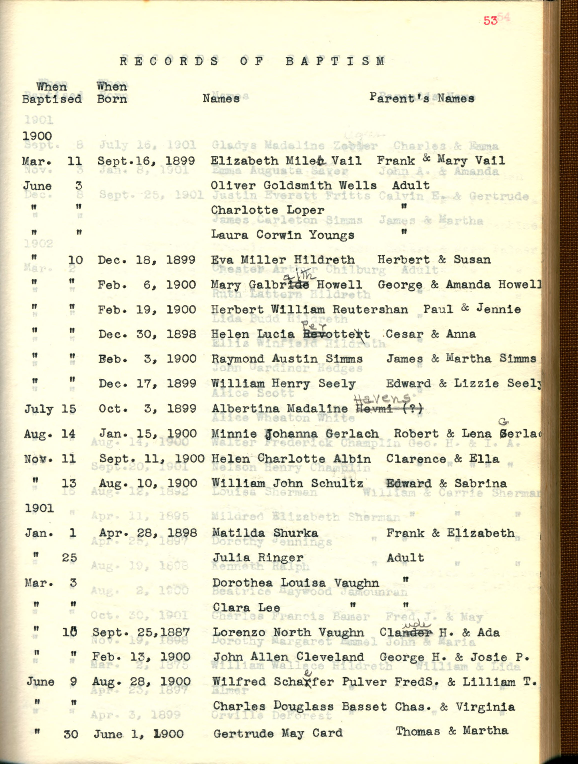 Sag Harbor Presbyterian Church Vital Records, 1791-1914