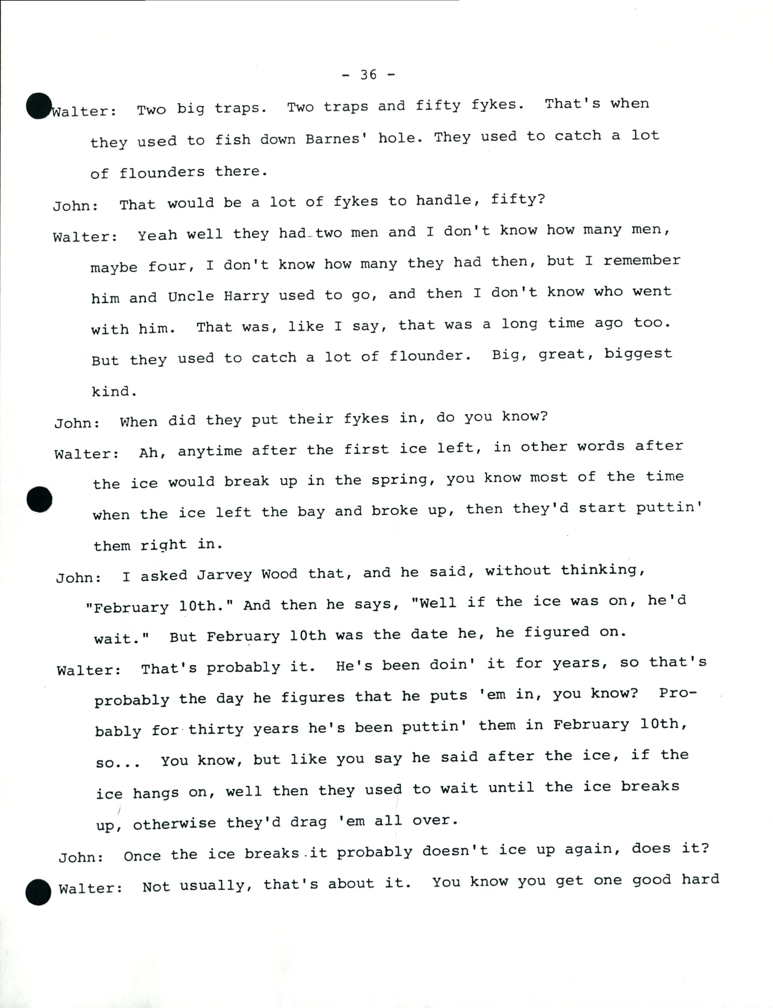 Interview with Walter Bennett 1089-C, December 13, 1983