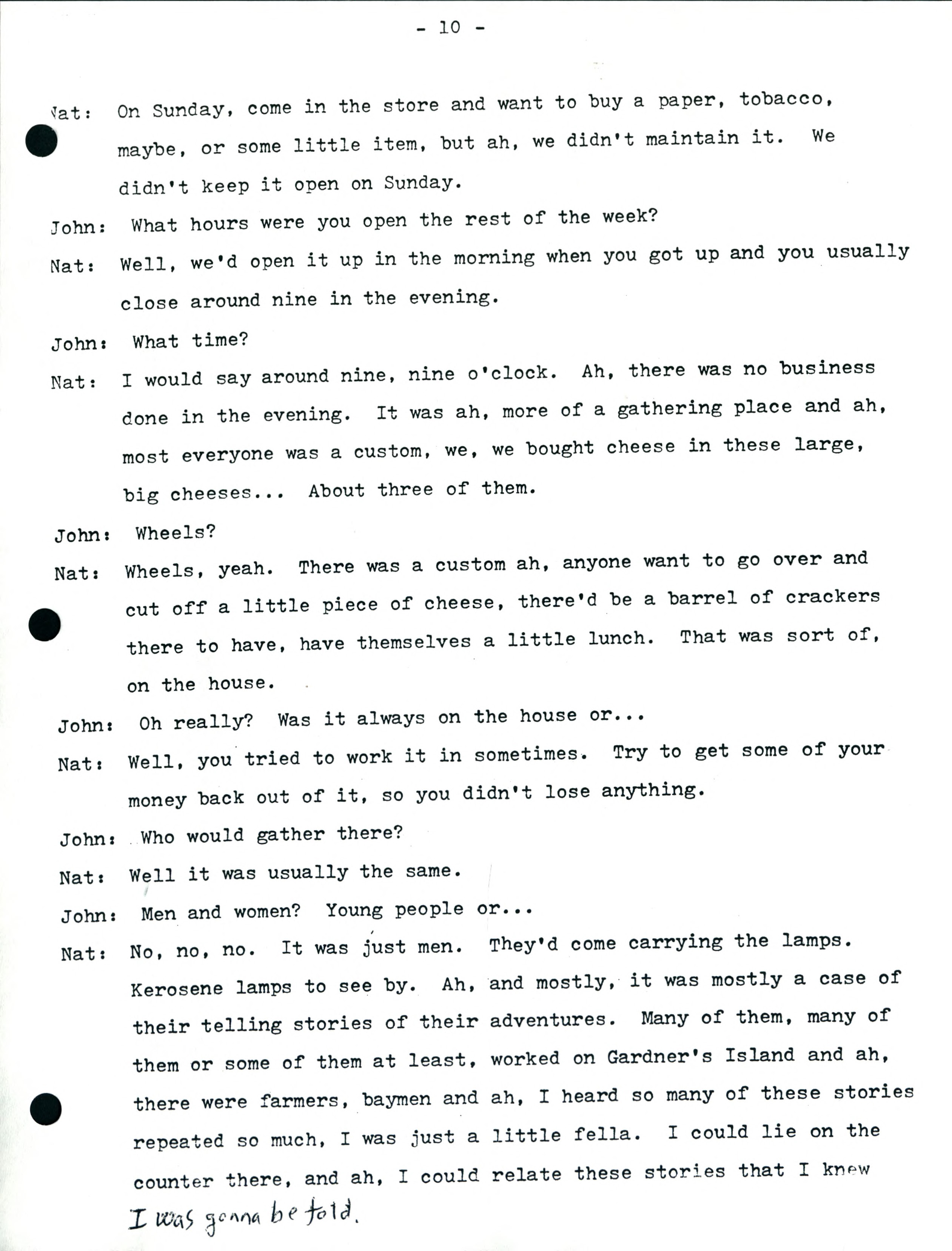 Interview with Nat Smith, July 4, 1981, Tape A-102